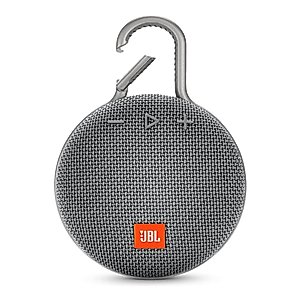 JBL Clip 3, Gray - Waterproof, Durable & Portable Bluetooth Speaker - Up to 10 Hours of Play - Includes Noise-Cancelling Speakerphone & Wireless Streaming