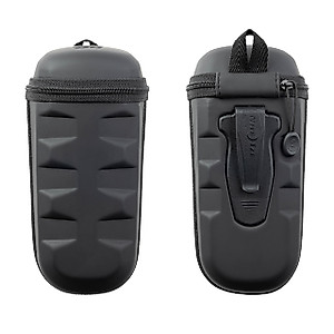 Nite Ize Clip Case Hardshell XL Optics Case - Sunglasses Organizer for Travel - Pouch Case for Eyeglasses - Black