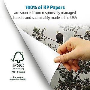 HP Papers | 8.5 x 14 Paper | Office 20 lb | 1 Ream - 500 Sheets | 92 Bright | Made in USA - FSC Certified | 001422R