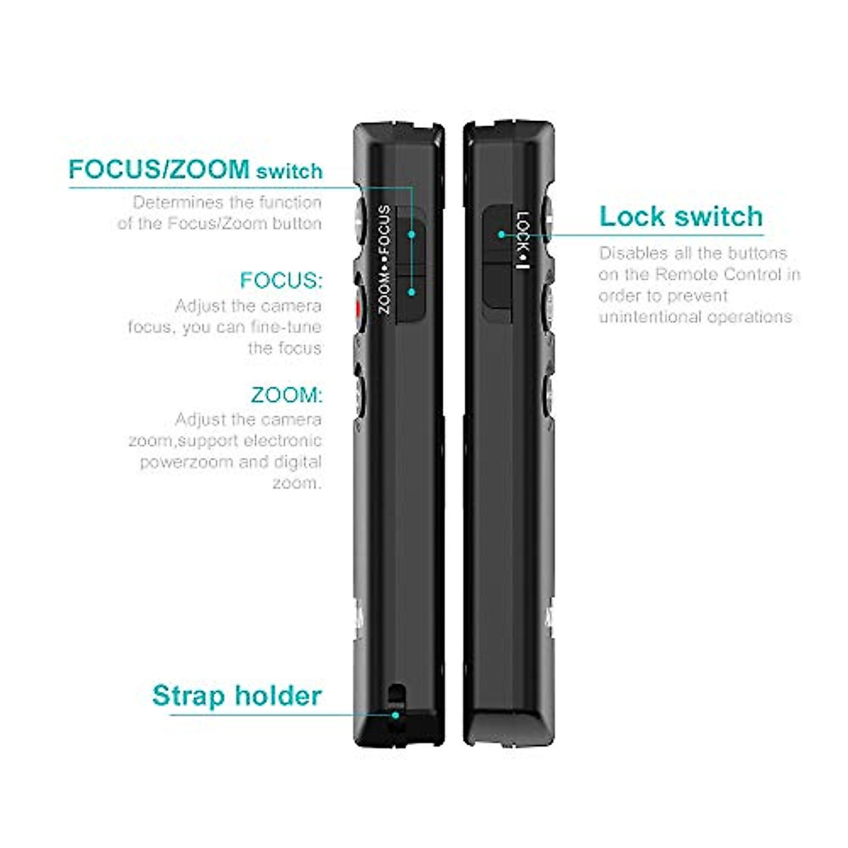 AODELAN Camera Remote Control Remote Shutter Commander for Sony ZV-E10,FX3,A1,a6100, a6400, a6600, a7C, a7 III, a7R III, a7R IV, a9, a9 II, DSC-RX0 II, DSC-RX100 VII, ZV-1; Replace Sony RMT-P1BT
