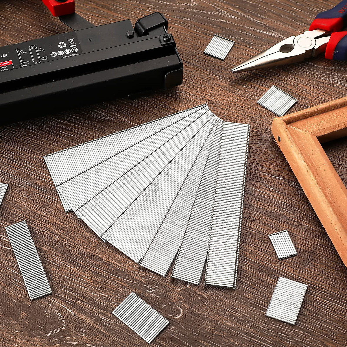 WORKPRO 18 Gauge Brad Nails, 2'',1-1/4'', 3/4'' 6000 Count Universal Brad Nails for Pneumatic, Electric Brad Nailer