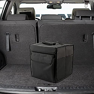 Car Duffle Bag Multiple Storage Compartments Car Trunk Organizer Container Foldable Car Trunk Extra Storage Space Box (Svart 30cm)