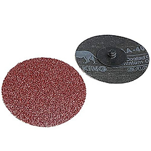 Grit40 50Pcs 3" inch Sanding Disc Roll Lock R-Type Sandpaper Quick Change Disc Grinding Pad Abrasive Disc