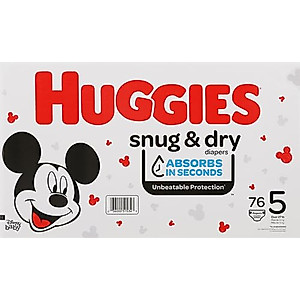 Huggies Snug & Dry Diapers, Size 5