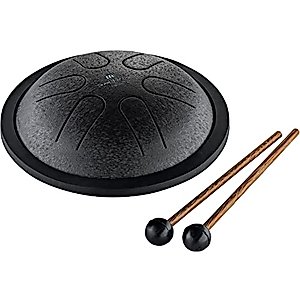Meinl Sonic Energy Mini Steel Tongue Drum 6 Notes 6" with Mallets, Bag — Sound Healing Instrument for Musical Education, Meditation, ASMR, Yoga