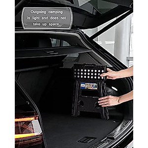 ACKO Folding Step Stool 13 inch Heavy Duty Plastic Foldable Step Stool for Kids and Adults, Small Collapsible Fold Up Stepping Stool 1 Pack