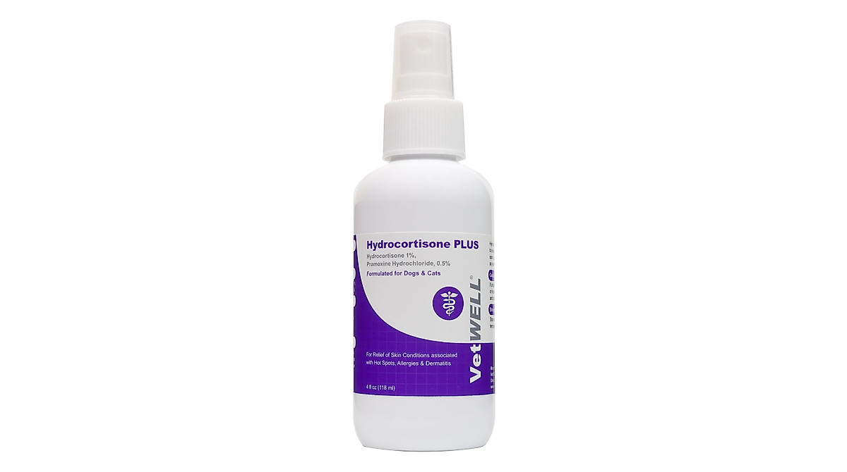 VetWELL Hydrocortisone Spray for Dogs & Cats - Itch Relief & Healing