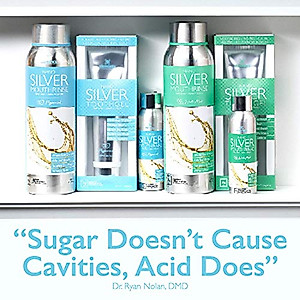 Elementa Silver Nano Silver Xylitol Mouth Wash Refill Pack | Mouth Rinse Oral Care 40 oz | Dentist Formulated, Alcohol and Fluoride Free (Winter Mint)