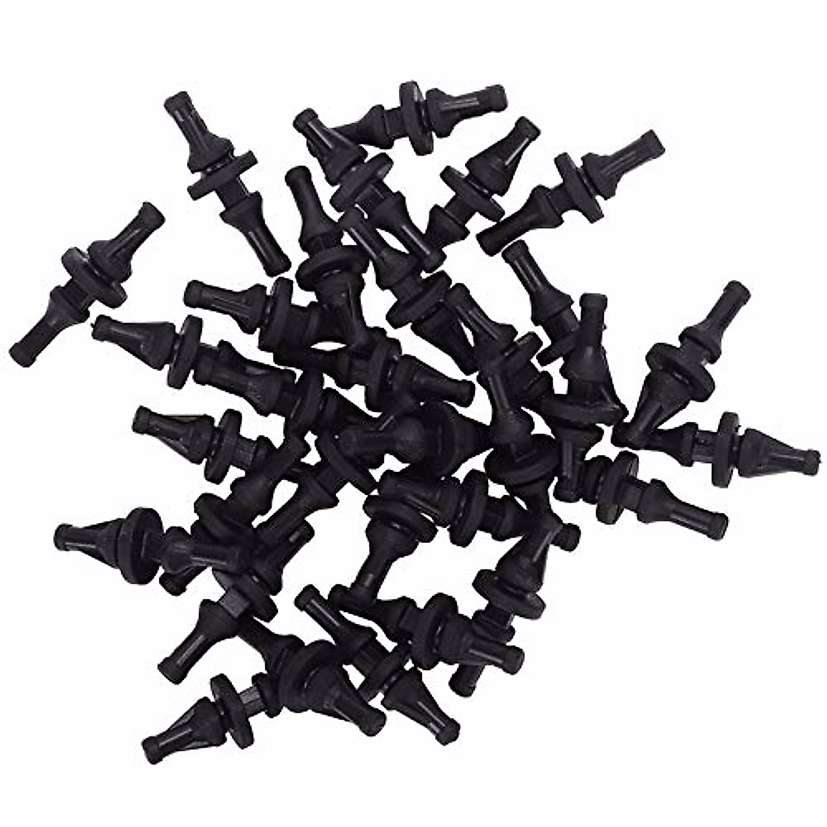 32 PCS Rubber Anti Vibration Mount Screw Pin Rivet for PC Case Fans Anti Vibration - (Size: Other/Other/Black) SCRW-000147