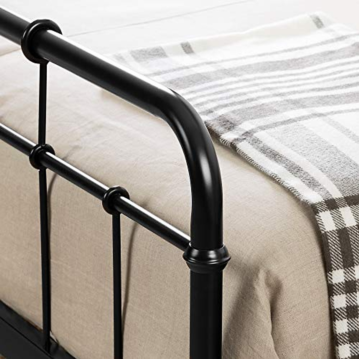 South Shore Versa Metal Complete Bed-Full-Black