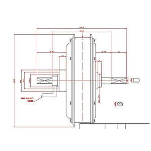 NBPOWER Programmable TFT Color Display Ebike 72v 5kw Rear Wheel Electric Bicycle Motor Kit 72V 5000W Electric Bike Conversion Kit (26inch)