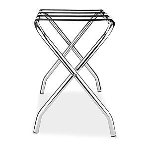 Whitmor Chrome Luggage Rack - Foldable - Commercial Quality