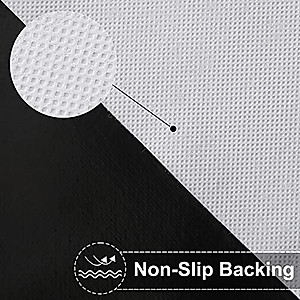 homing Rectangle Vinyl Tablecloth, 100% Waterproof Spillproof Plastic Table Cloth, Wipe Clean Table Cover for Dining Table, Buffet Parties and Camping (Black, 60" x 84")