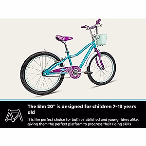 Schwinn Koen & Elm BMX Style Kids Bike in 20-Inch Wheels, Basket, Chain Guard & Kickstand Included, For Boys & Girls Age 7-13 Year Old, No Training Wheels, Teal