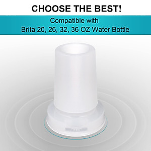 4 Pack Water Bottle Mouthpiece Replacement for Brita Water Bottle, Silicone Water Bottle Bite Valve Replacement Parts Compatible with Brita Filter Water Bottles & Brita Stainless Steel Water Bottle