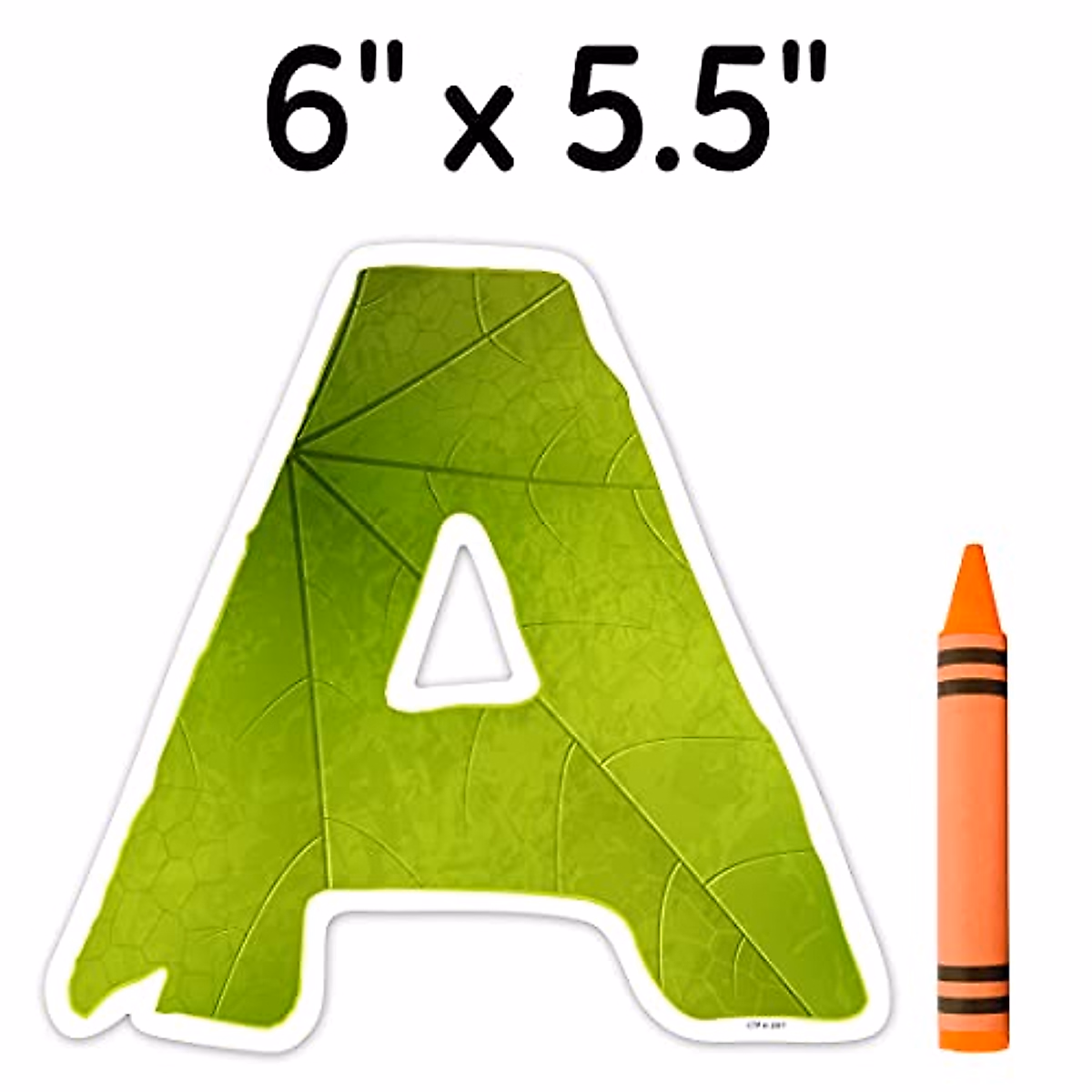 Creative Teaching Press Leaves Punch-Out Letters for Classroom – Essential Homeschool Supplies – Top Back To School Supplies (0300), Green Leaves