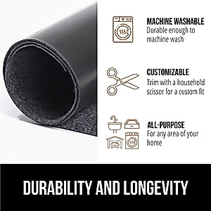 Gorilla Grip Quick Dry Waterproof Under Sink Mat Liner, Slip Resistant, Non-Adhesive, Absorbent Mats for Below Sinks, Durable Shelf Liners to Protect Cabinets, Machine Washable, 24x30, Charcoal