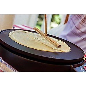 Craft Kitchen Crepe Spreader and Spatula Set - 4 Piece (Crepe Spatula 14" and 3.5", 5", 7" Crepe Spreaders) All Natural Beechwood and Finish - Comfortable Sizes Will Fit Any Crepe Pan - Made
