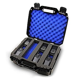 Casematix Customizable 2 Way Radio Case Fits Walkie Talkies and CB Radios Compatible with Arcshell , Baofeng , Midland , Motorola Talkabout , Retevis and Uniden and More