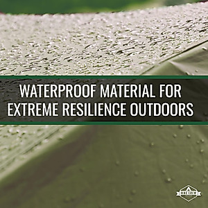 Hike Crew 6’ x 6’ Pop-Up Gazebo Screen Tent | Screened 4-Sided Instant Outdoor Canopy Shelter with Stakes, Ropes & Carry Bag for Camping, Sports & Picnic Table | UV Resistant SPF 50+