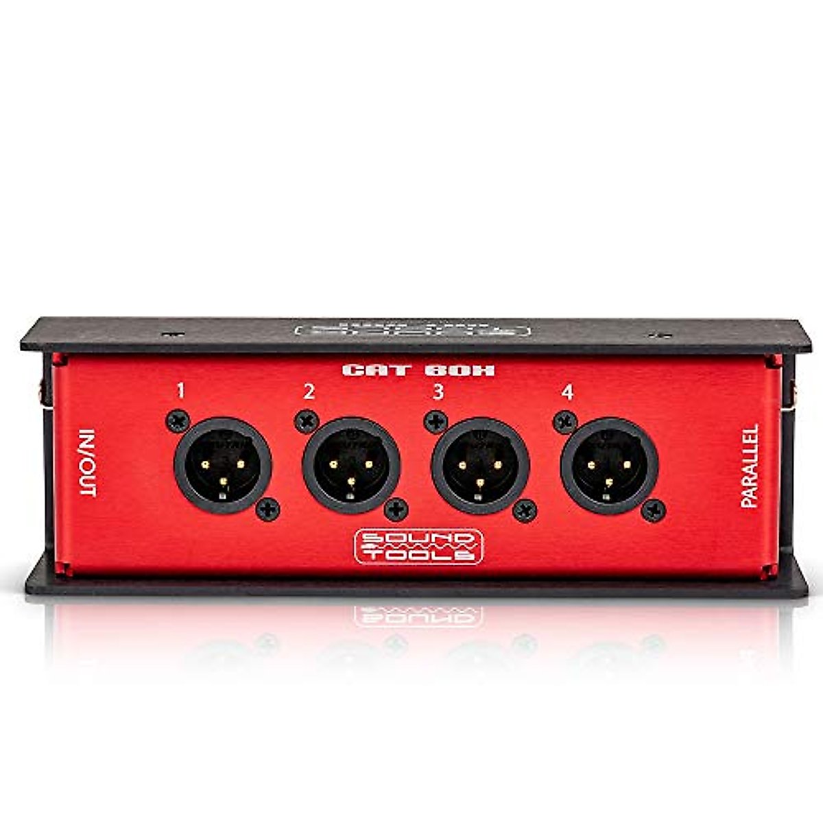CAT Box MX - Male XLR Stage Box with Analog Audio Over Shielded CAT Cable. Send 4 Channels of Audio, DMX, Clear-Com or AES.