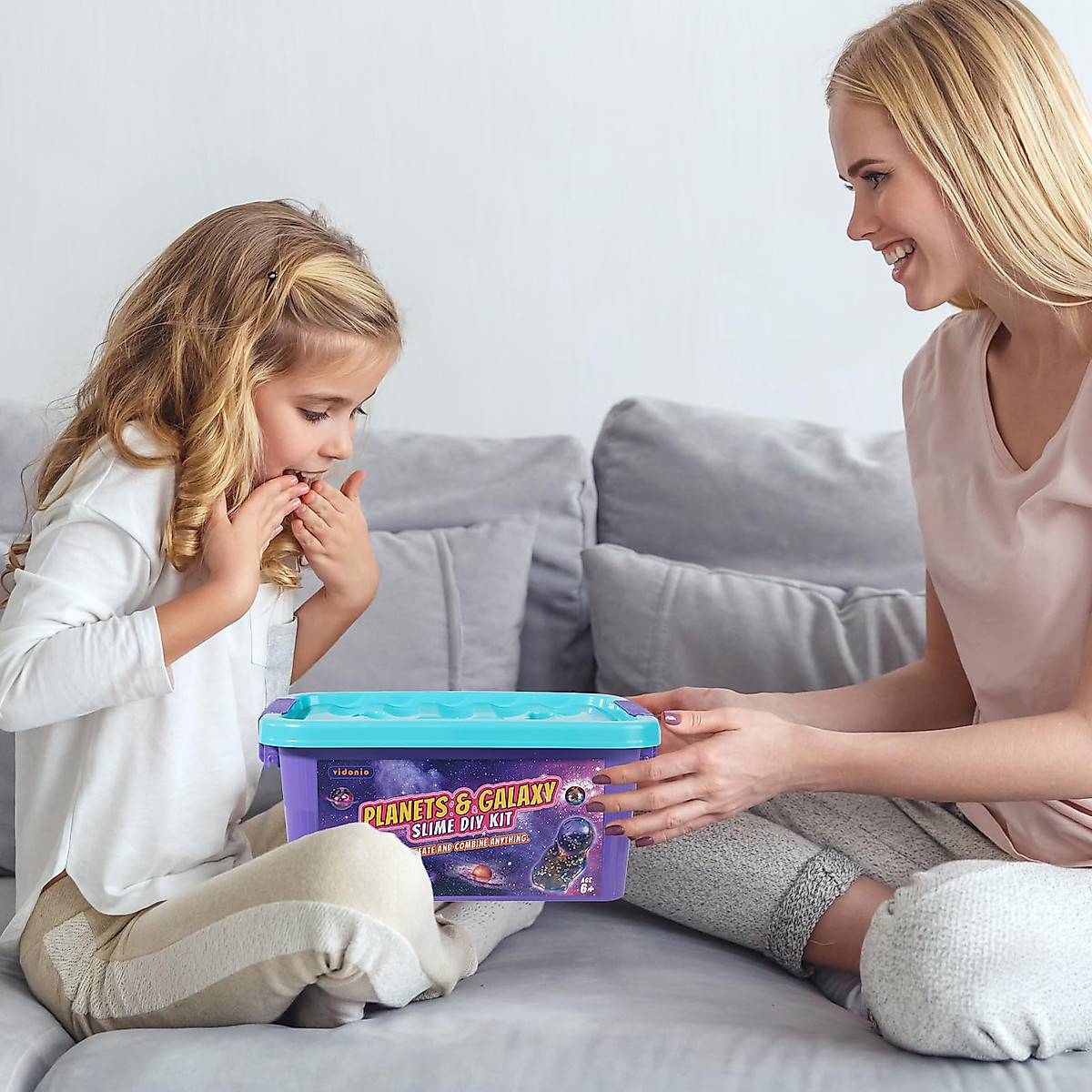 3LB 33 Pcs Galaxy Slime Kit, DIY Slime Making Kit for Boys and Girls, 8 Pack Galaxy Slime Balls, Solar System Space Galaxy Stickets, Crafting Supplies Party Favors for Kids…