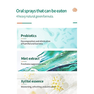 YXMGC Breath Spray for Bad Breath Fresheners Mouth Spray Mint Oral Care Health Spray for Dry Mouth With Surprise Gifts, 0.5 fl.oz/Bottle (Pack of 2)