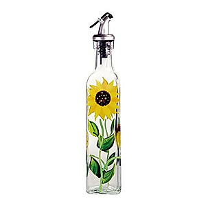 Grant Howard Glass Sunflower Oil & Vinegar Bottle