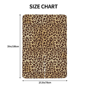 KiuLoam Animal Leopard Cheetah Print Baby Car Seat Canopy, Nursing Cover Breastfeeding Scarf, Stretchy Soft Breathable Infant Carseat Cover for Babies Boys Girls