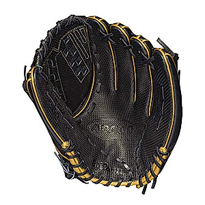 Wilson A2000 Spin Control Fastpitch V125 (Outfield) - Left Hand Throw,12.5",Black, Large, WBW100223125