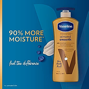 Vaseline Intensive Care hand and body lotion Almond Smooth for Rich Moisturization 20.3 Oz
