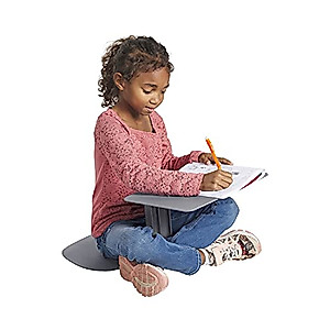 ECR4Kids The Surf Portable Lap Desk, Flexible Seating, Grey