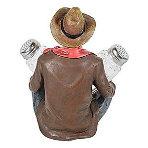 "Home Décor Accents" Western Cowboy Kissing Cowgirl Ceramic Salt And Pepper Shakers Set - Home Accents 33-kl1-9990