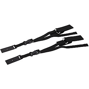 QuakeHOLD! Universal Flat Screen TV Safety Straps, Nylon Anti-Tip Adhesive Straps, Earthquake Protection, For TVs and Furniture, Child Proofing for Home Safety, Easy Installation, Black, 1 Pack