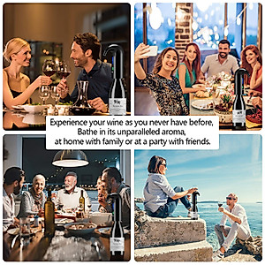 Electric Wine Aerator Gifts Electric Wine Pourer and Wine Dispenser Pump, Multi-Smart Automatic Filter Wine Dispenser with USB Rechargeable for Mother's Day Gifts, Travel, Home and Bar