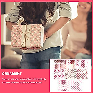 EXCEART Fabric Fabric 8Pcs Valentines Day Fabric Squares Heart Fabric Bundle Squares Valentines Sewing Patchwork for Holiday Anniversary Wedding Party Quilting Quilted