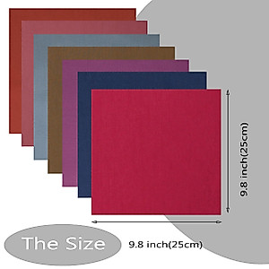 OZXCHIXU 54Pcs Solid Color Fabric Cotton Fat Quarters 9.8''x9.8'' Squares Fabric Bundles for DIY Sewing Scrapbooking Quilting Craft Patchwork, DIY Craft, Scrapbooking Cloth, Assorted Color