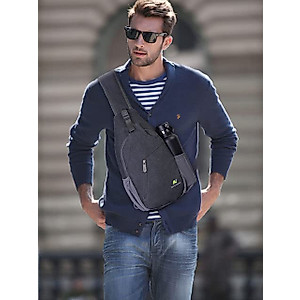 N NEVO RHINO Crossbody Sling Backpack Cross Body Bags for Women Small Sling Chest Bag Shoulder Backpack Travel Hiking Daypack