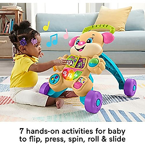 Fisher-Price Laugh & Learn Baby & Toddler Toy Smart Stages Learn With Sis Walker, Educational Music Lights And Activities