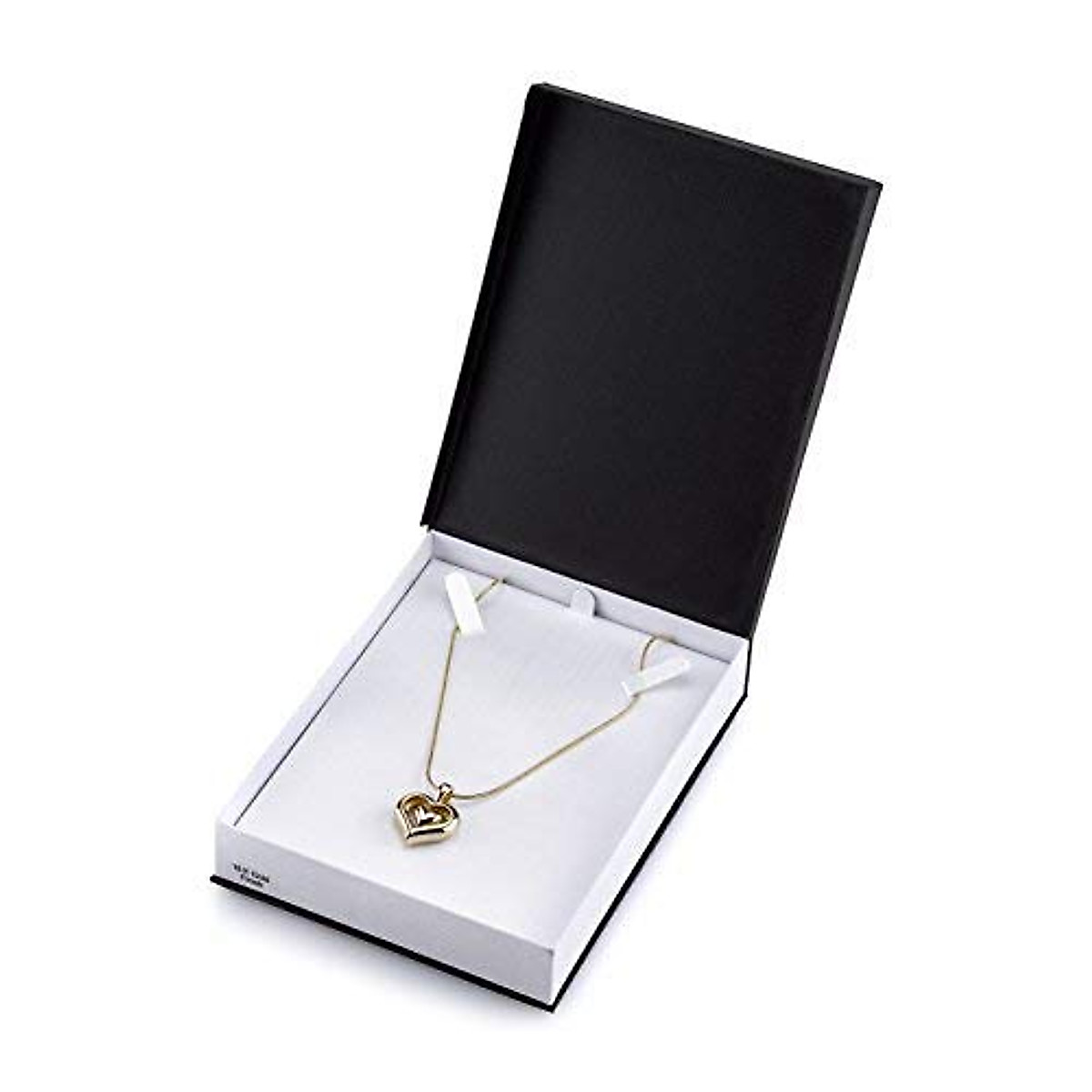 18k Gold Finish Cremation Jewelry Urn Heart Pendant Memorial Keepsake Locket Necklace for Ashes and 20" Gold Chain, The Eternity Heart