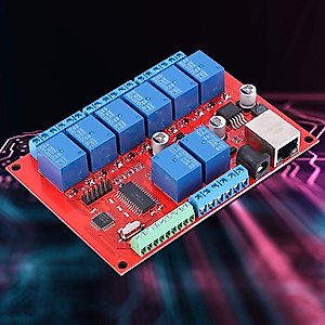 Kadimendium Ethernet Relay Board 8-Channel Network Switch TCP UDP Module Controller Circuit Board LAN Ethernet Electronic kit