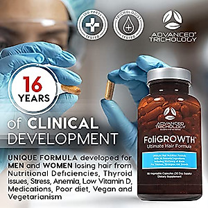 FoliGROWTH™ Hair Growth Supplement for Thicker Fuller Hair | Approved* by the American Hair Loss Association | Revitalize Thinning Hair, Backed by 20 Years of Experience in Hair Loss Treatment Clinics