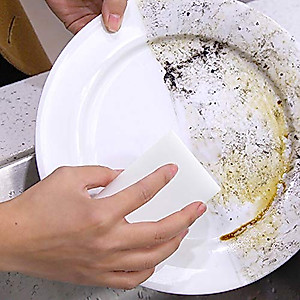 100 Pack Magic Sponge Eraser Extra Thick and Long Lasting Melamine Cleaning Sponges in Bulk - Multi Surface Power Scrubber Foam Cleaning Pads - Bathtub, Floor, Baseboard, Bathroom, Wall Cleaner