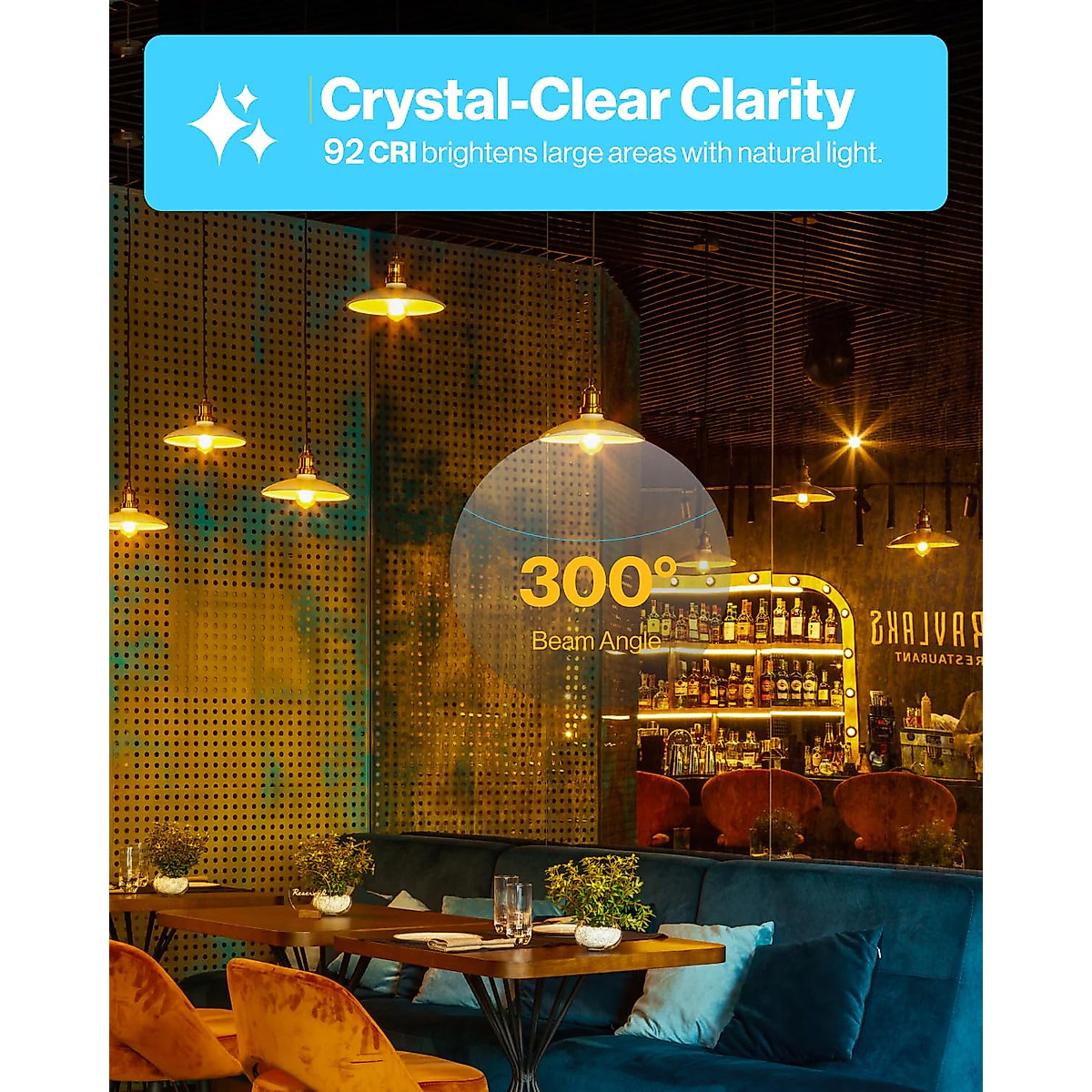 Sunco 12 Pack 60W Vintage LED Edison Bulbs Equivalent 8.5W CRI92 800 Lumens, Dimmable ST64 Filament 3000K Warm White E26 Medium Base Light Bulbs High Brightness Clear Glass Waterproof UL