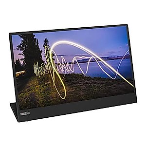 Lenovo ThinkVision M15 15.6" Full HD WLED LCD Monitor - 16:9 - Raven Black