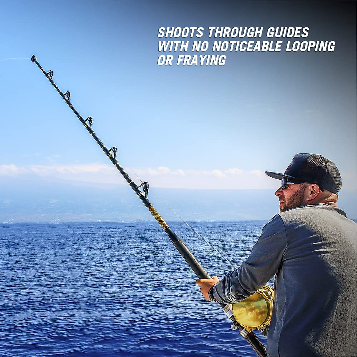 HERCULES Super Tough Braided Fishing Line 8 pounds Test Blue Camo 8LB (1000 Yards) - 4 Strands