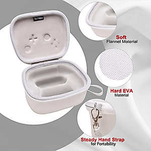 LTGEM EVA case for 8Bitdo Ultimate Bluetooth Controller with Charging Dock (White) - Travel