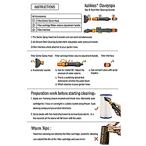 katikies Pool Cartridge Filter Cleaner Tool, Filter Cleaning Wand for Spa & Hot Tub