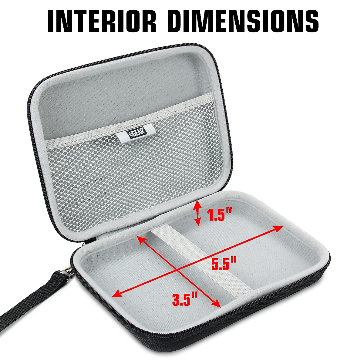 USA GEAR Portable WiFi Hotspot for Travel Carrying Case - Hotspot Booster Case with Wrist Strap - Compatible with 4G LTE Wi-Fi Mobile Hotspots from Verizon, Netgear, Huawei, GlocalMe - Black