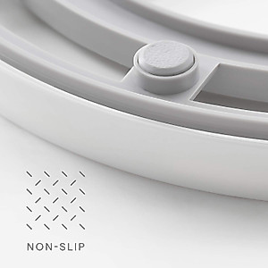 YouCopia Crazy Susan Cabinet Turntable Organizer with Backstop, 11-inches